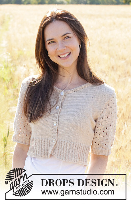 248-28 Sand Cove Cardigan by DROPS Design - Køb billigt her