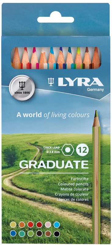 Lápices de colores Lyra Graduate, 12 piezas - Cómpralo aquí